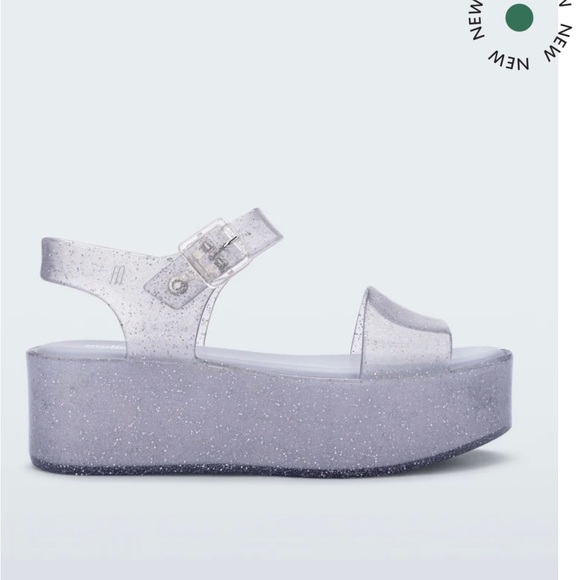 Melissa | Shoes | Melissa Mar Platform Lilacclear Glitter | Poshmark